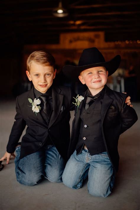 Ring Bearers For Western Wedding Boys Western Suit Ring Bearer