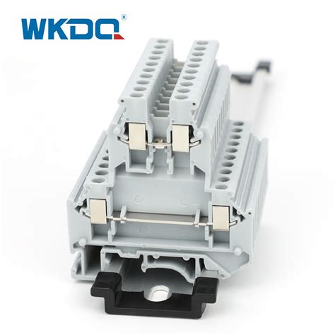 Multi Conductors Two Layer Screw UK Terminal Block DIN Rail Terminal Block And Terminal Block DIN