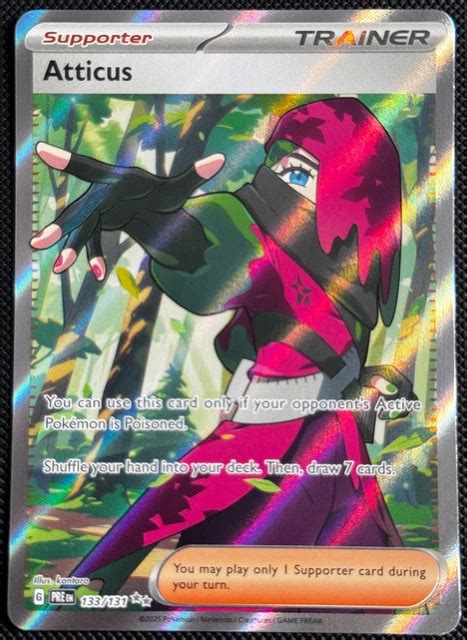 2024 Pokemon Sv Prismatic Evolutions Atticus Ultra Rare 133 131 133 £3