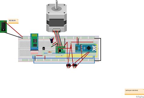 Fritzing Project Arduino Nano Bluetooth Stepper Controller