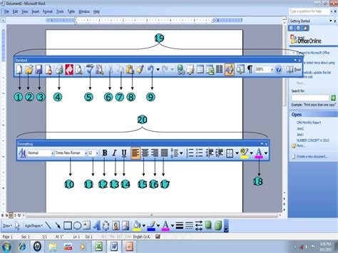 ms word toolbar ppt