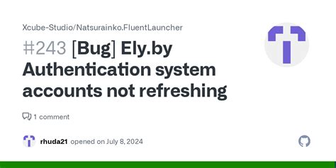 Bug Elyby Authentication System Accounts Not Refreshing · Issue 243