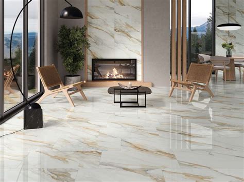 Romana Bianca Polished Porcelain Tile Grès Cérame Poli Tuiles Roses