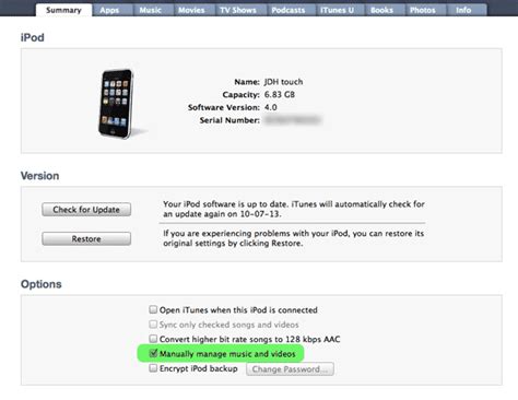 Transferring Files Manually Onto Ipod Touch Ilounge