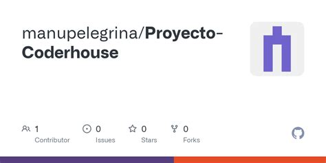 Github Manupelegrinaproyecto Coderhouse