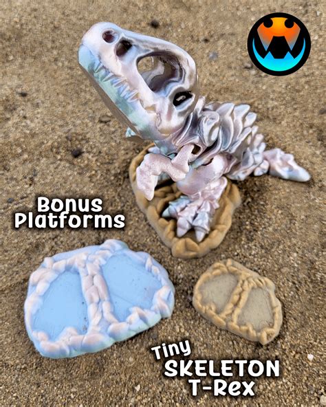 Tiny Skeleton T Rex 3d Model By Cinderwing3d On Thangs