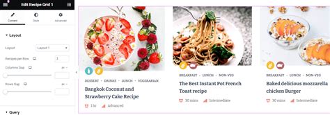 Recipe Grid WP Delicious