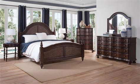 Rodanthe Woven Bedroom Set Cherry Brunette American Woodcrafters