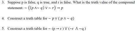 Solved Suppose P Is False Q Is True And R Is False What Chegg