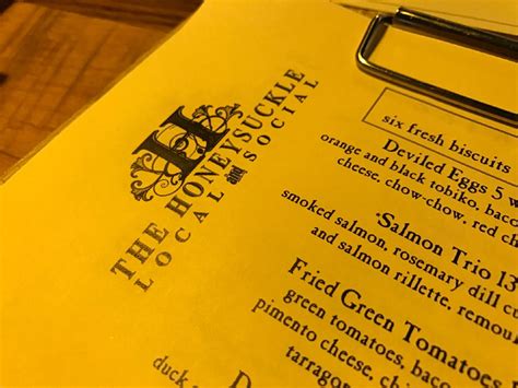 Honeysuckle Menu At Amy Kent Blog