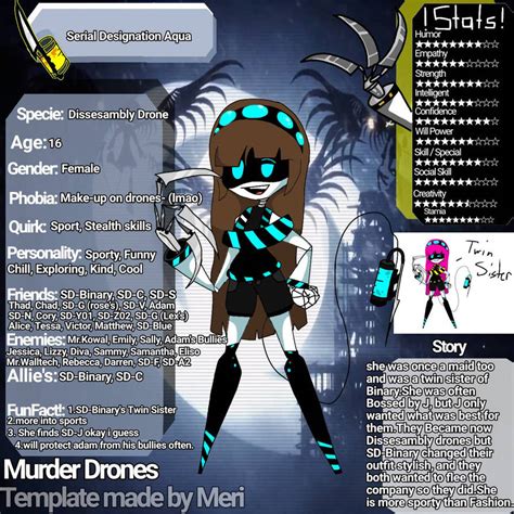 Serial Designation Aqua Murder Drones By Merisaphire3 On Deviantart