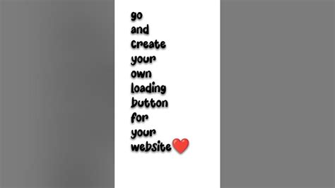Loading Button Html Css And Javascript Youtube