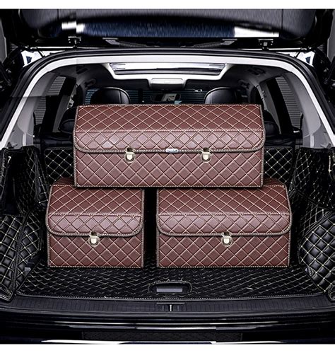 차량용 가죽 퀼팅 트렁크 정리함 트렁크 박스 버클형 카니발 펠리세이드 Bmw 벤츠 아우디 등 00544 티몬