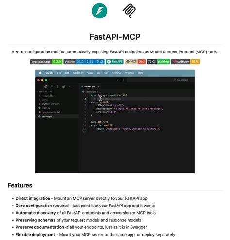 Turn Any Fastapi App Into An Mcp Server 100 Open Source… Hashaam Ali