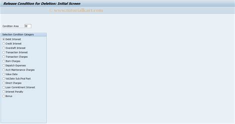 F DR SAP Tcode Release Deleted Conditions