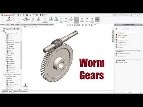 Worm Gear Motion Simulation Solidworks Tutorials YouTube