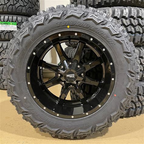 4 20x10 Moto Metal Mo970 Black Wheels 35 Mt Tires 8x170 Ford Super