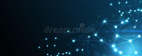 Neural Network And Data Science Technology Background Stock Illustration Illustration Of