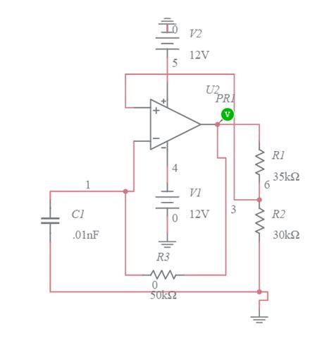 Rectangular Waveform Generator Op Amp 361 Multisim Live
