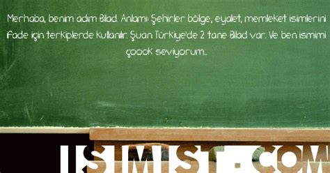 Bilad İsminin Anlamı Nedir Bilad İsminin Analizi Şiiri Arapçası Ve
