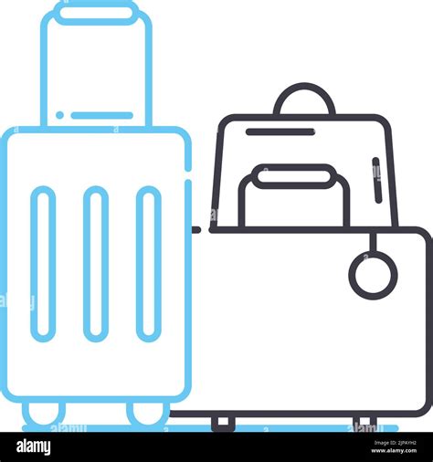 Gate Line Icon Outline Symbol Vector Illustration Concept Sign Stock