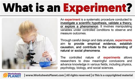 What Is An Experiment Definition Of Experiment