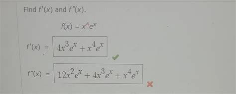 Solved Find f′(x) and f′′(x) | Chegg.com
