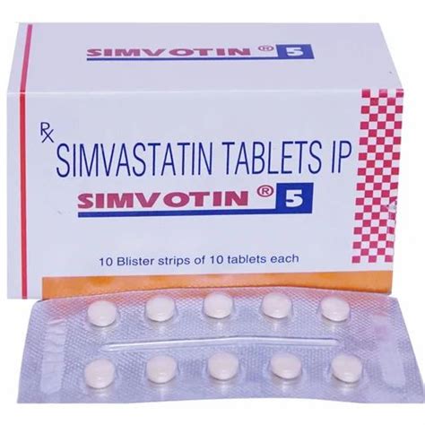 Simvastatin 5 Mg Tablet At ₹ 78stripe Simvastatin Tablet In Surat