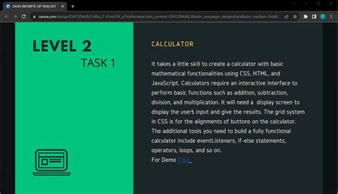 Piriyadarshini K On Linkedin Oasisinfobyteinternship Webdevelopment Webdesign Calculator