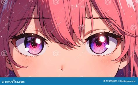 Anime Girl Eyes A Captivating Close Up Of Mesmerizing Anime Girl Eyes