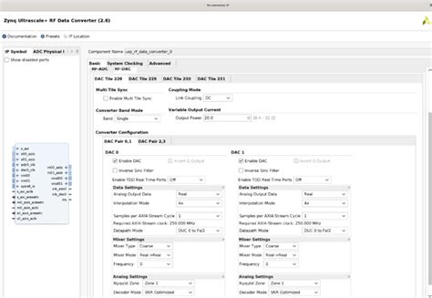 simulation issue with rf data converter ip adc is not working in