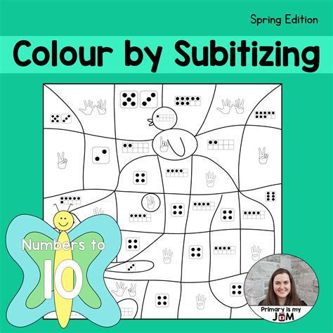 Color By Code Subitizing Spring Numbers To 10 Made By Teachers