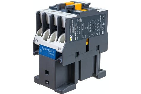 Контактор IEK КМИ-11810, 18А, 400В, 1НО, ИЭК, KKM11-018-400-10 ...