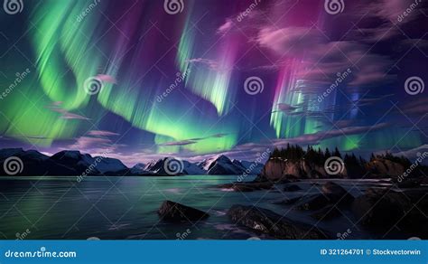 Wavelength Refraction Light Stock Illustration