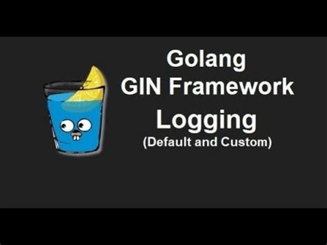 GIN Golang API development course | GIN Golang API tutorial #4: Logging ...