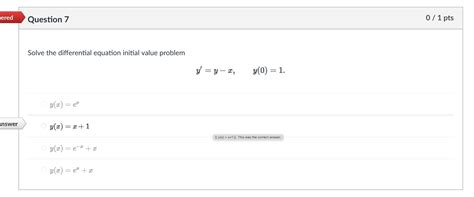Solved Solve The Differential Equation Initial Value Problem