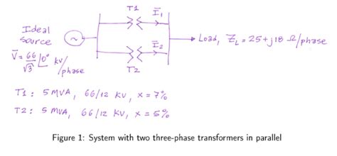 Solved A Two Three Phase Transformers Are Connected In