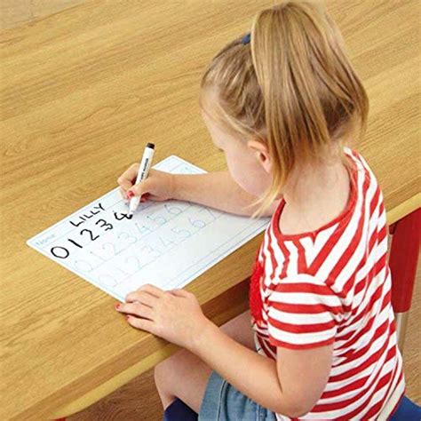 Tts Ttey05315 0 9 Number Formation And Tracing Whiteboard Pack Of 30 Uk Stationery
