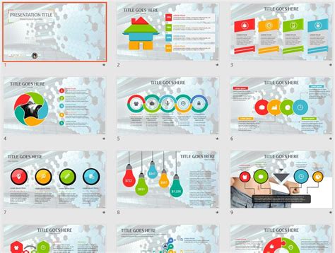 Abstract Hexagons PowerPoint
