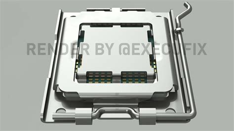 Amd Am5 Lga 1718 Cpu Socket For Next Gen Ryzen Desktop Cpus Pictured In
