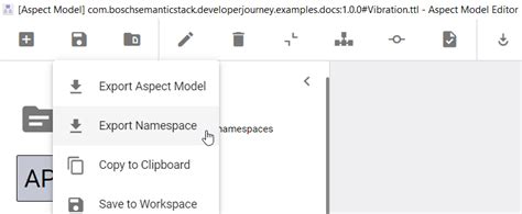 create a new aspect model bosch semantic stack documentation