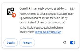 Pop Up As Tab Chrome Web Store