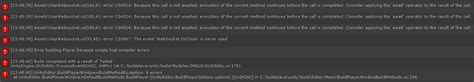 Issue Regarding Await When Building Issue Soylentgraham Websocket Sharp Uwp Github