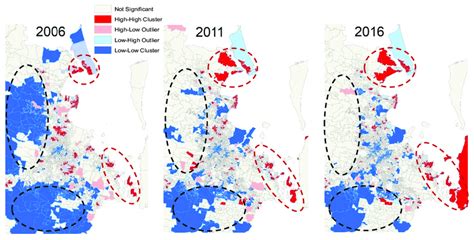 Cluster And Outlier Analysis Of Census Units With A Proportion Of Older Download Scientific