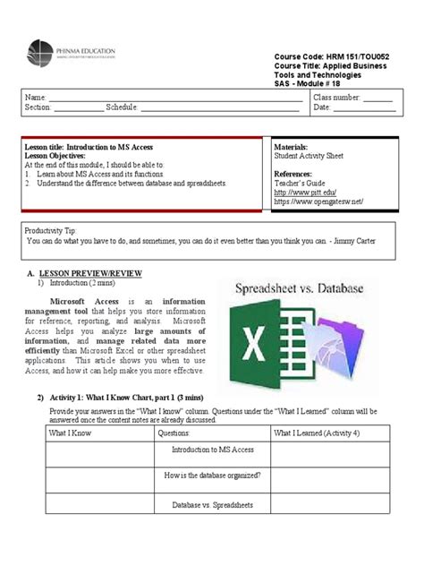 introduction to using microsoft access understanding databases their