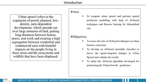 Ai Based Machine Learning Approach For Urban Sprawl Cept Portfolio