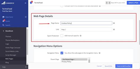 How To Link To Cookies Policy On Bigcommerce Termsfeed