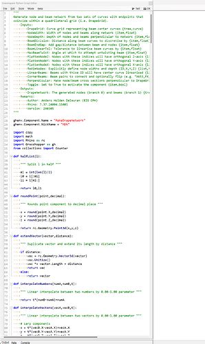 Regression Script Editor Text Legibilityrendering Grasshopper
