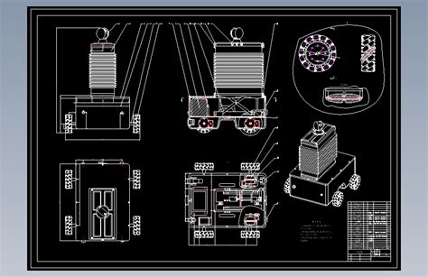 智能巡检机器人机械结构设计（含9张cad图纸 说明书） Autocad 2010 模型图纸下载 懒石网