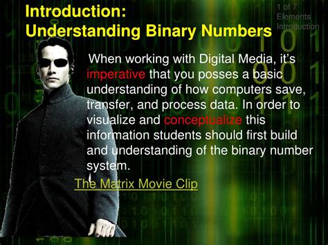 Ppt Introduction To Understanding Binary Numbers In Digital Media